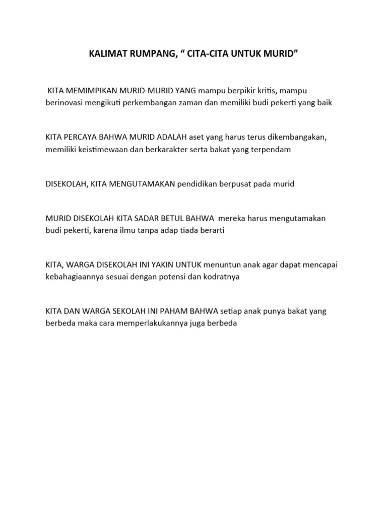 Kalimat Rumpang | PDF | Pengembangan Diri