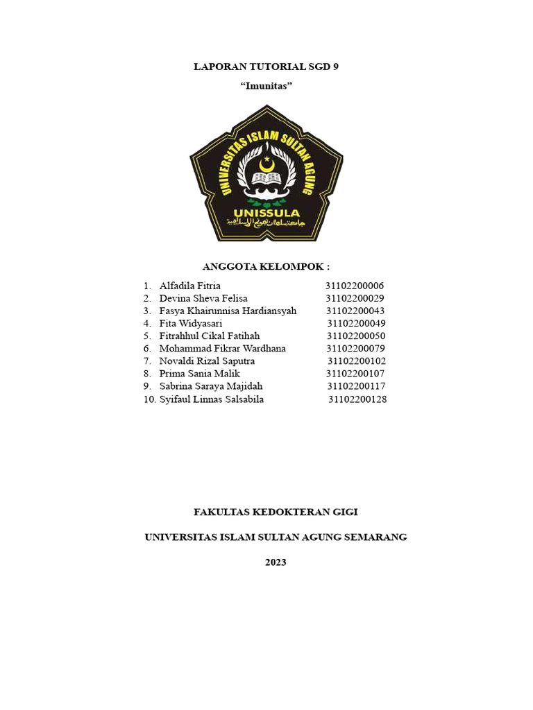 Laporan Tutorial SGD 9 LBM 1 | PDF