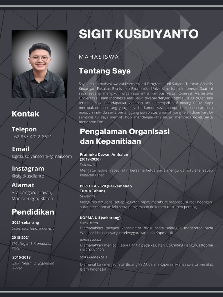 CV-Sigit Kusdiyanto | PDF