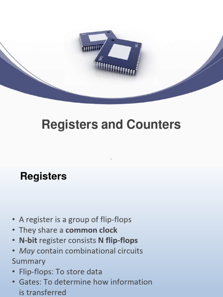 Registers and Counters | PDF | Digital Technology | Computer Architecture