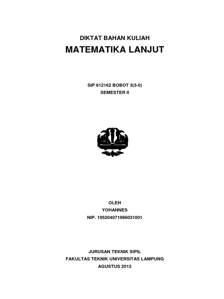 Matematika Lanjut | PDF