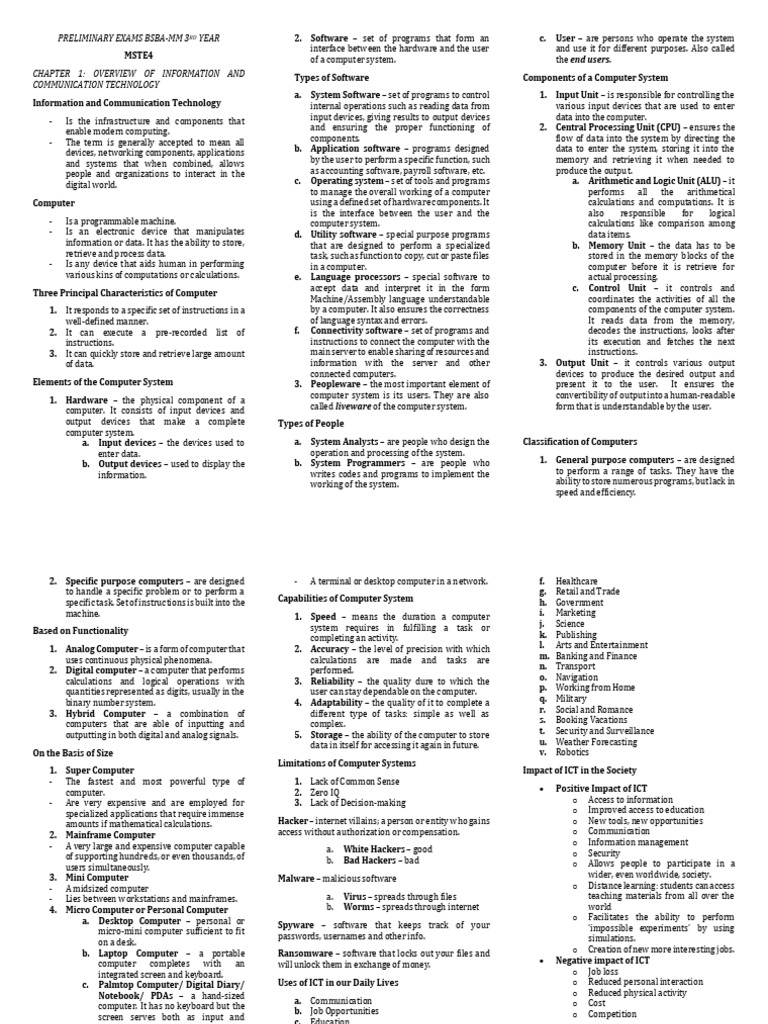 Prelims Complete | PDF | Computer Program | Programming