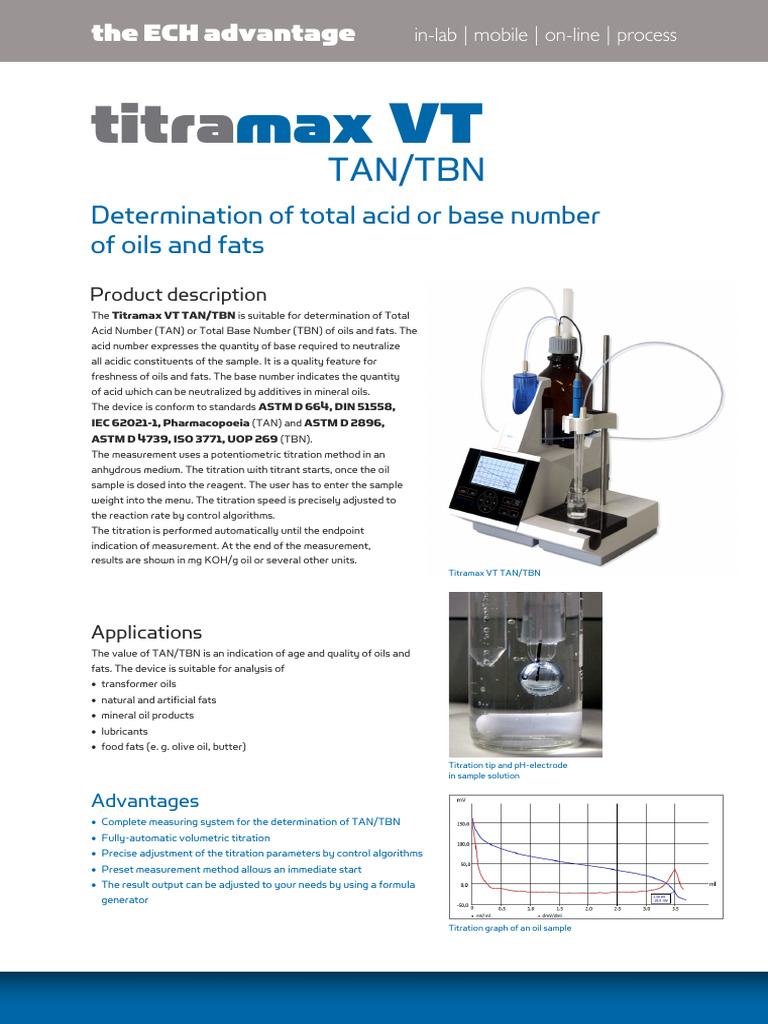 Titramax Tan TBN Engl | PDF | Titration | Chemistry