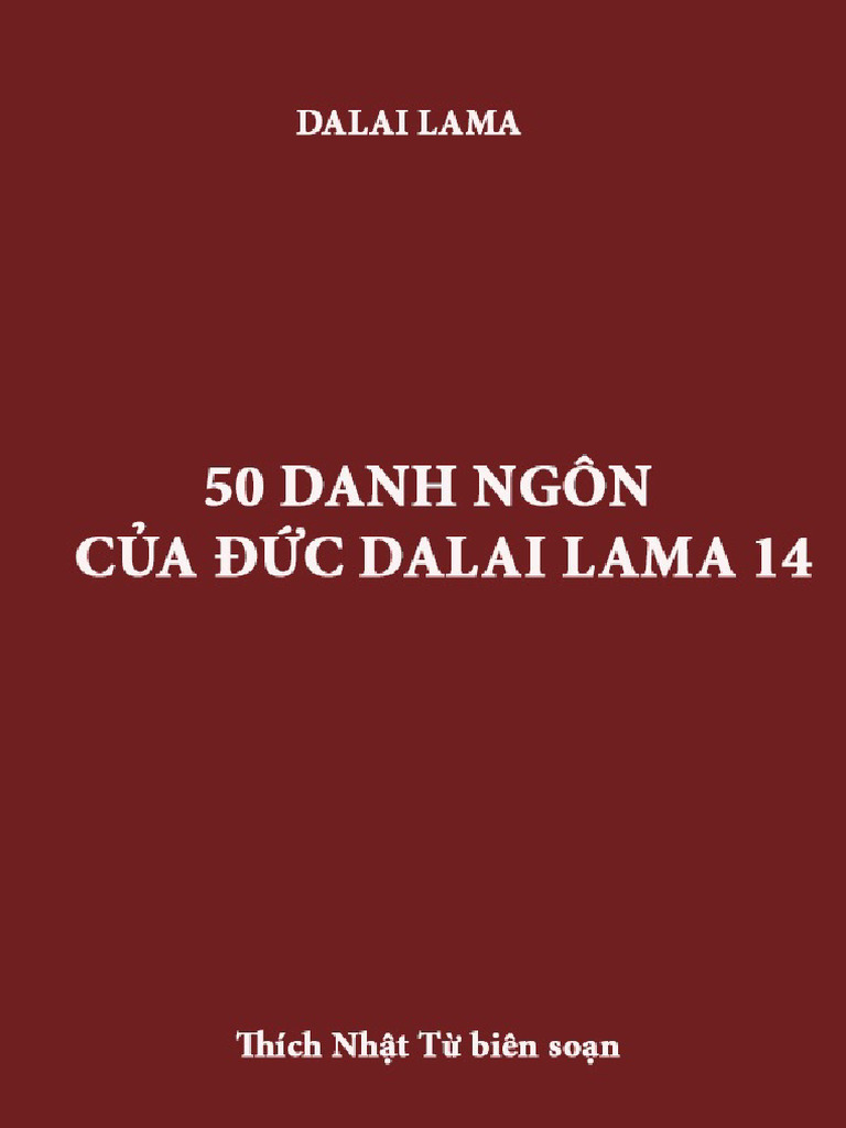 50 Danh Ngon Cua Duc Dalai Lama - Dat Lai Lat Ma | PDF