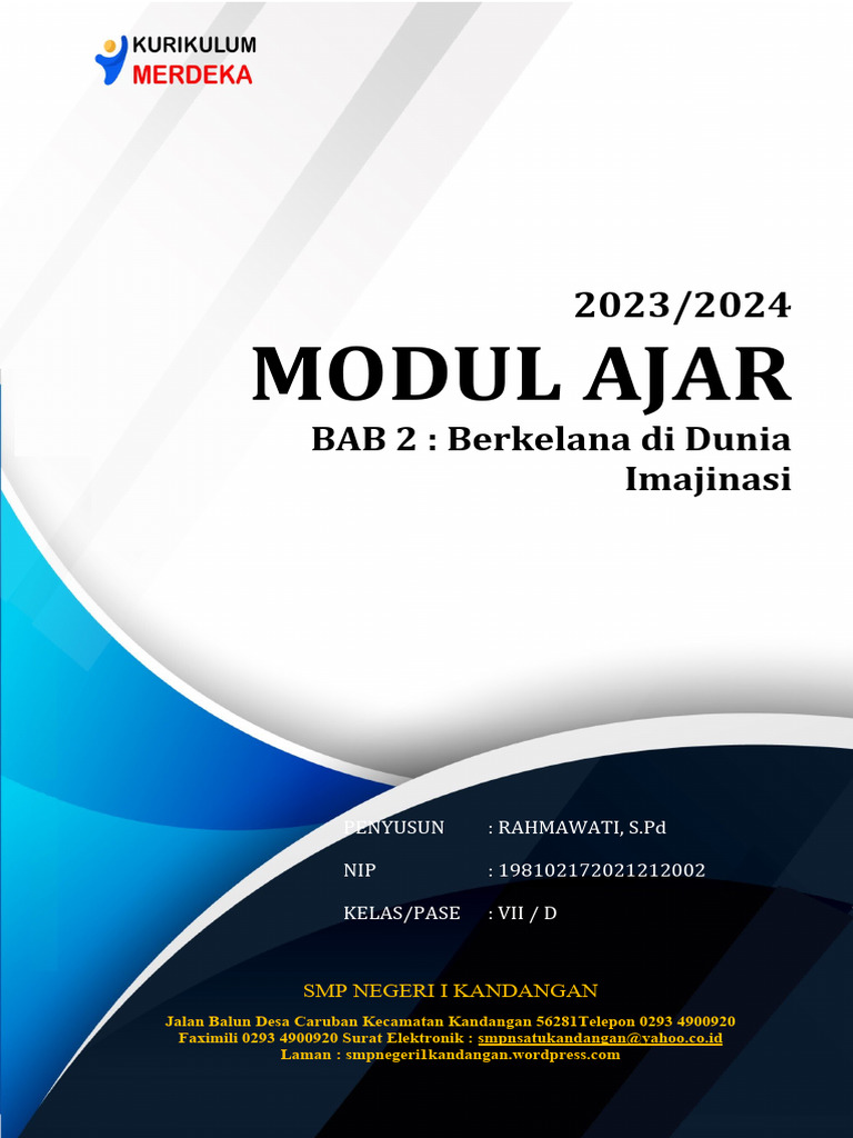 Modul Ajar KLS 7 Bab 2 Kurmer | PDF | Kajian Bahasa Asing