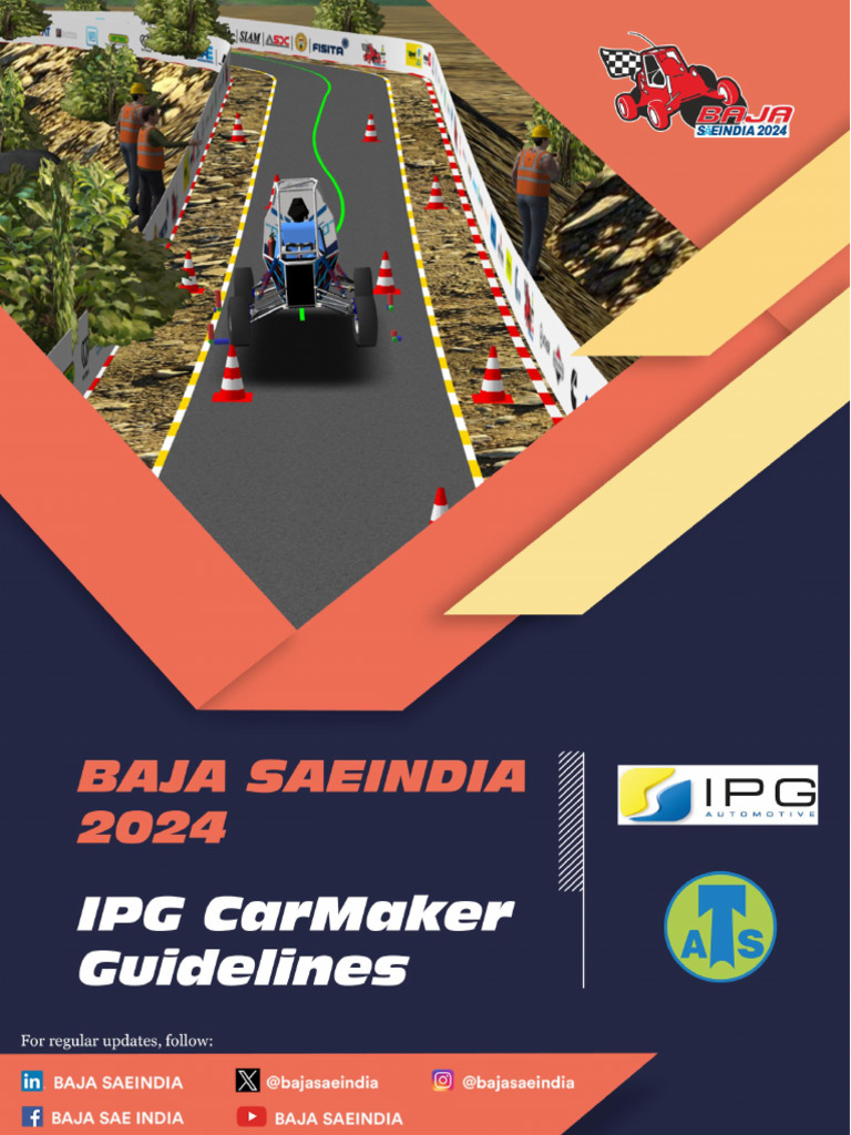 IPG CarMaker Guidelines for BAJA SAEINDIA | PDF | 3 D Computer Graphics ...