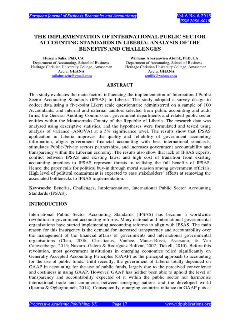 Full Paper The Implementation of International Public Sector Accounting ...