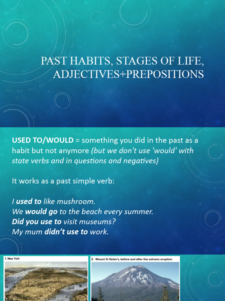 04 - Past Habits, Stages of Life, Life Events | PDF | Verb | Adolescence