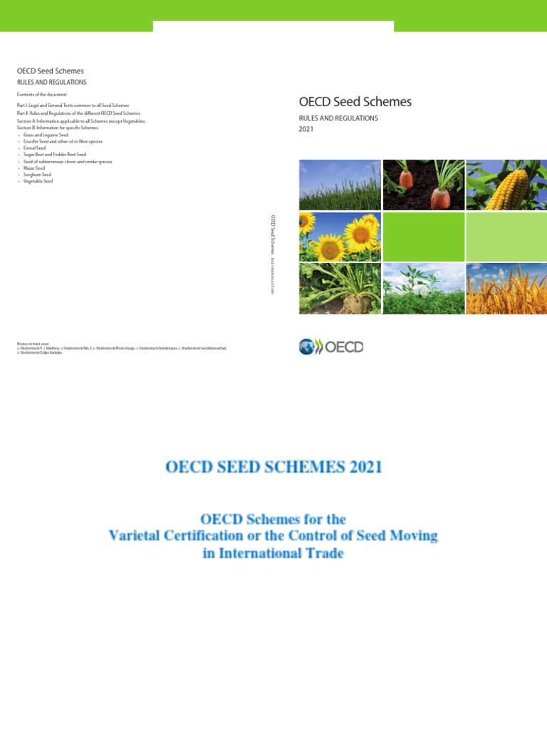 Oecd Seed Schemes Rules and Regulations | PDF | Evaluation | Certification
