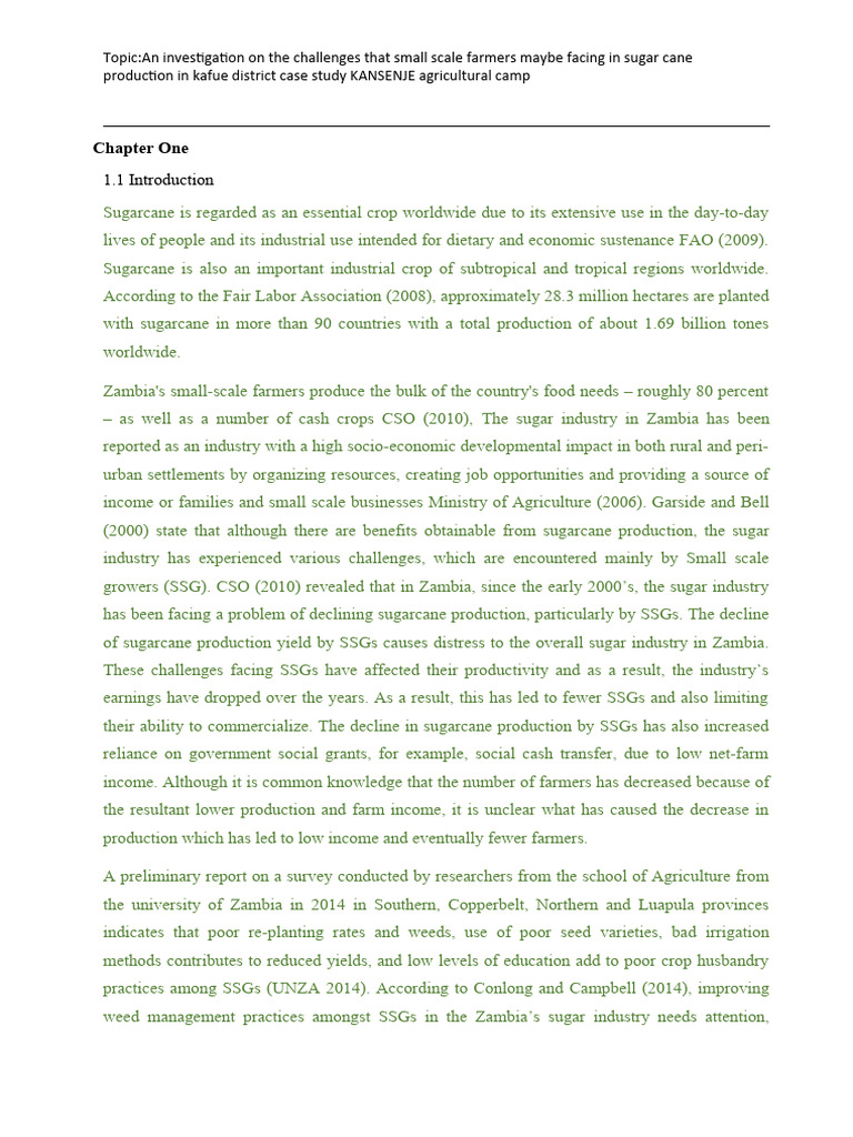 Kelvin Chapter One | PDF | Agriculture | Cotton