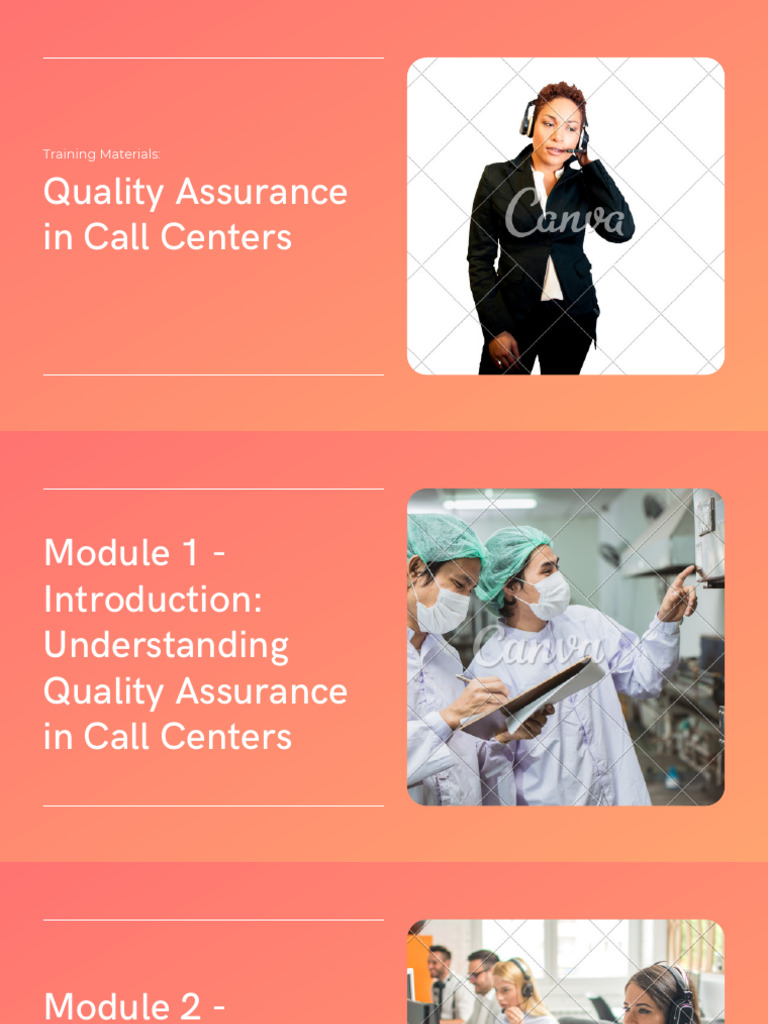 Quality Assurance in Call Centers | PDF | Business
