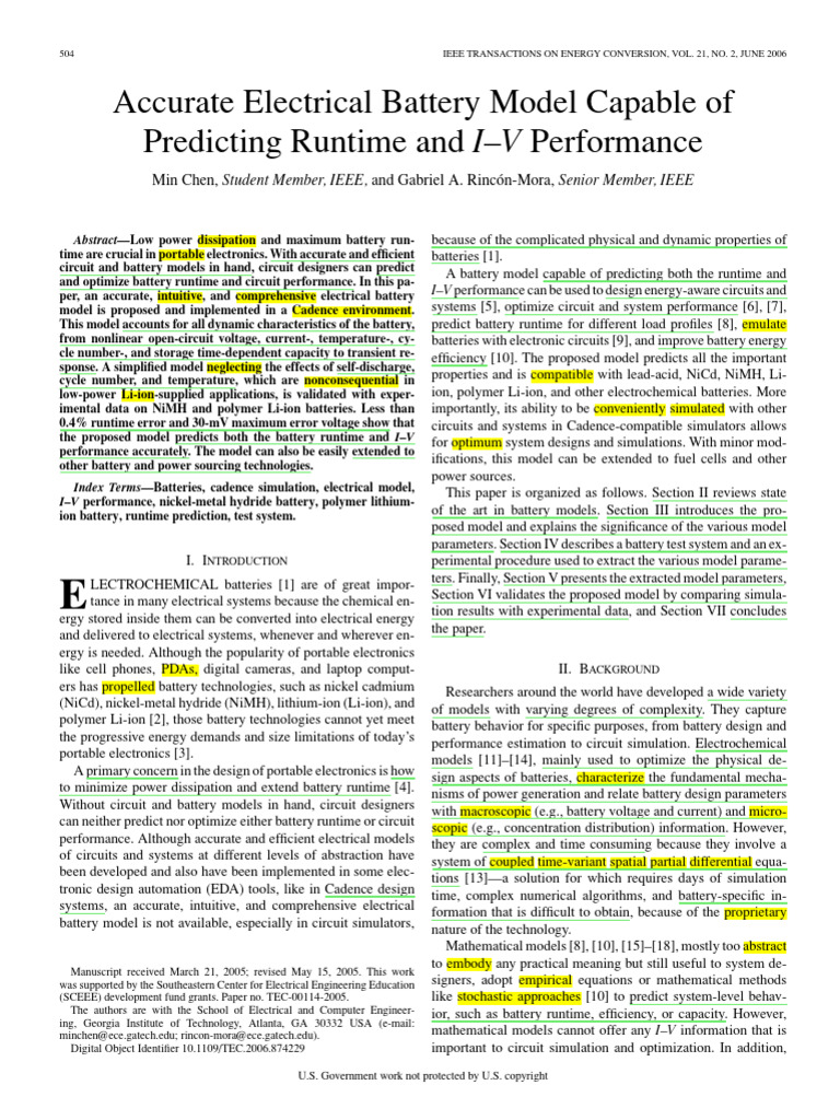 002 Accurate Electrical Battery Model Capable of Predicting Runtime and ...