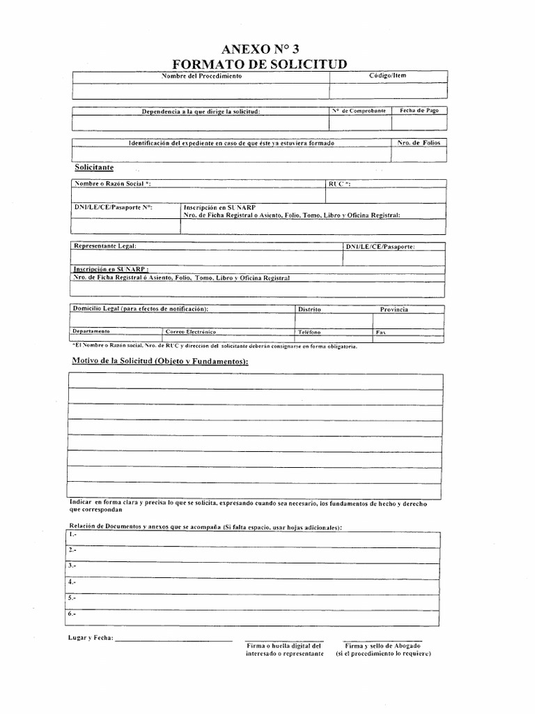 Formato de Solicitud - Anexo 3 PDF | PDF Formato de Solicitud - Anexo 3 PDF | PDF