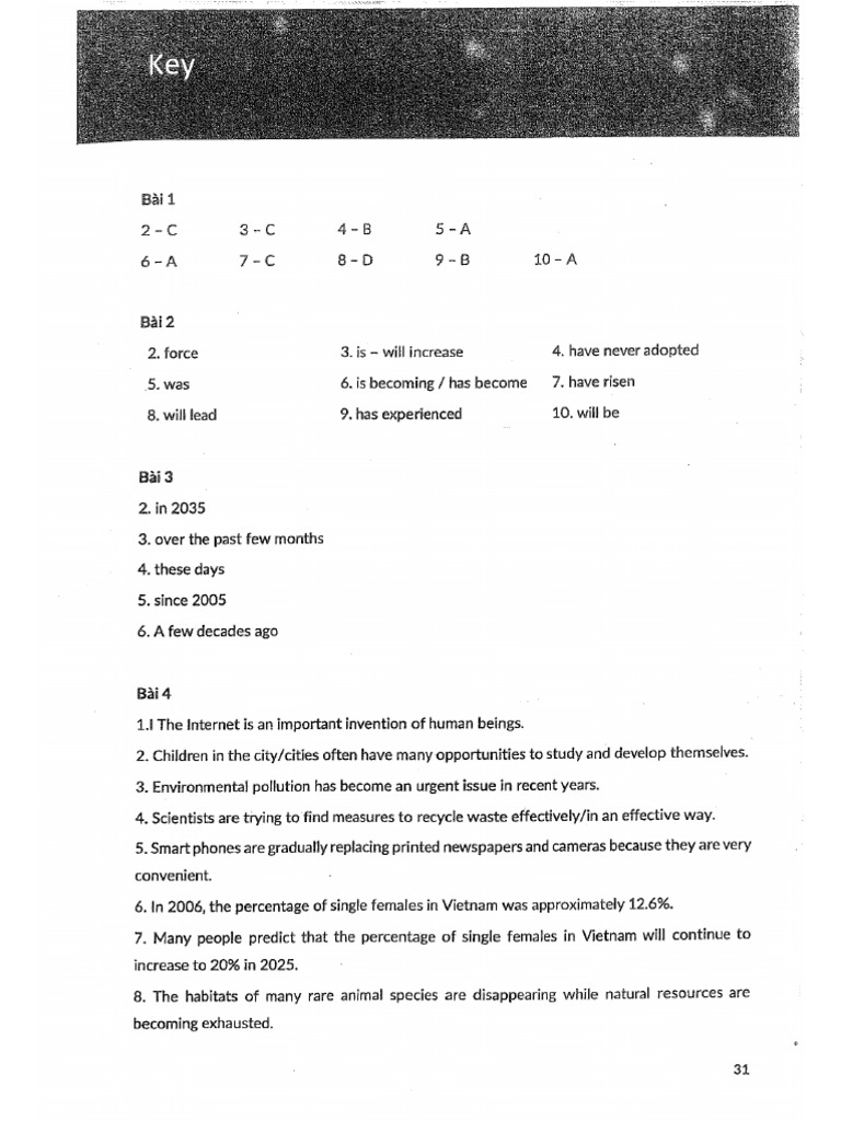 Answer Key Practice 1-2 | PDF