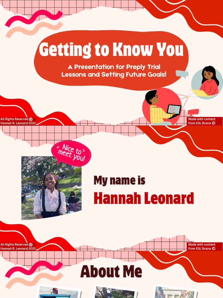 Trial Lesson First Lesson ESL Template | PDF