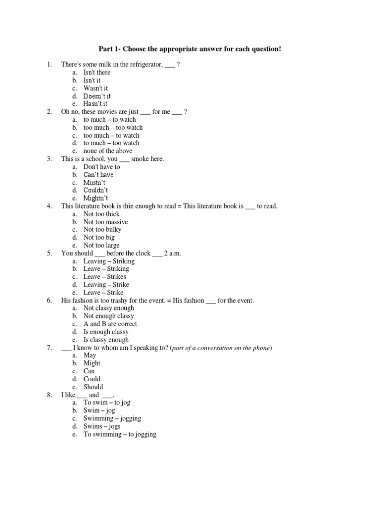 Middle Term Test 2011 Grade 11 | PDF