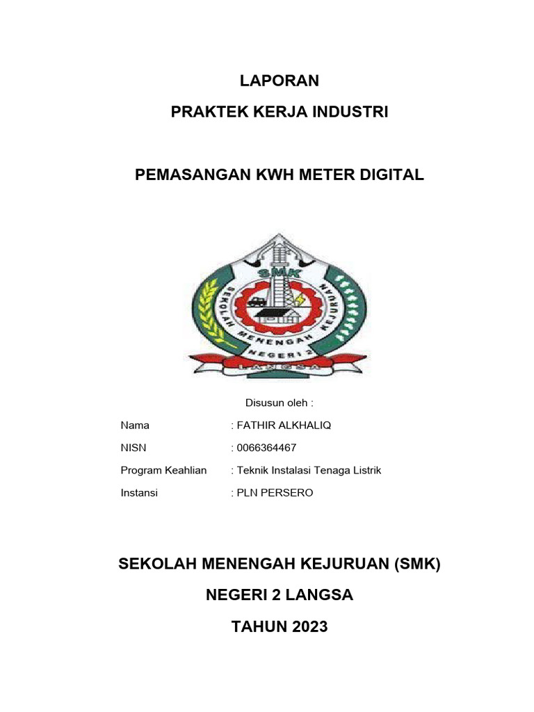 Pemasangan KWH Meter Digital Fathir | PDF