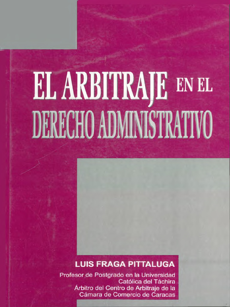 El Arbitraje en El Derecho Administrativo | PDF | Arbitraje | Jurisdicción