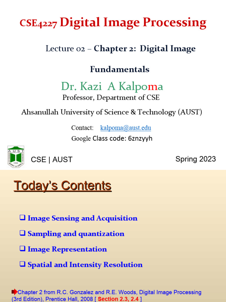 02 - Lecture - Chapter 2 - Digital Image Fundamentals | Download Free ... 02 - Lecture - Chapter 2 - Digital Image Fundamentals | Download Free ...