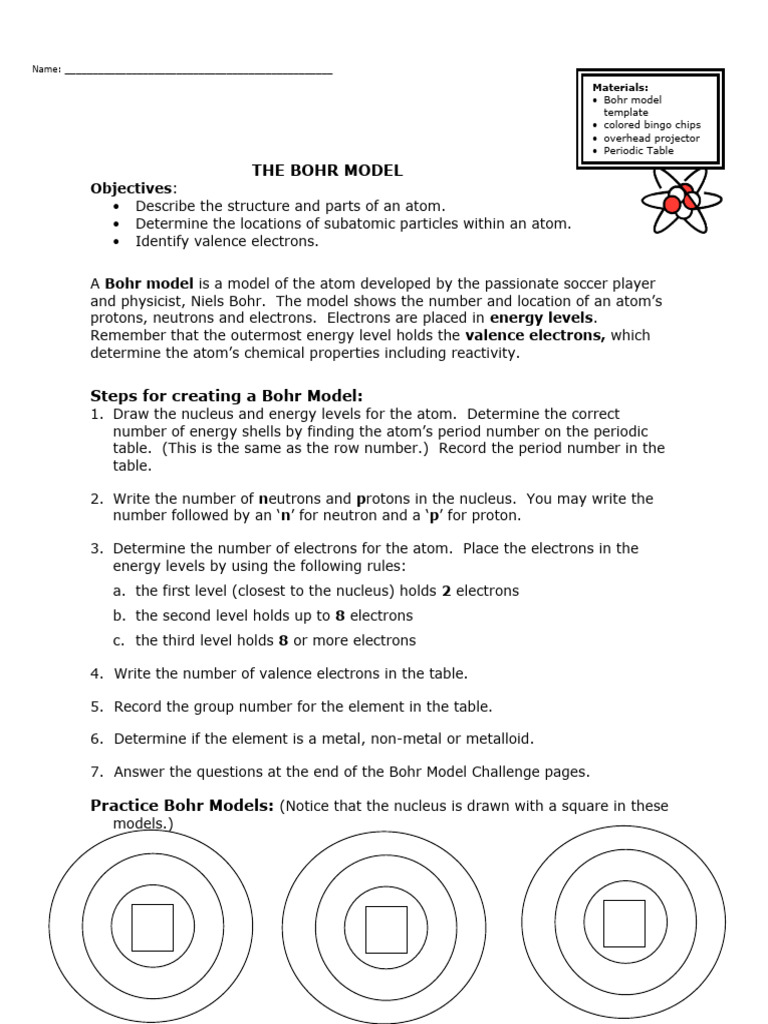 Drawing Bohr Models | PDF | Atoms | Electron