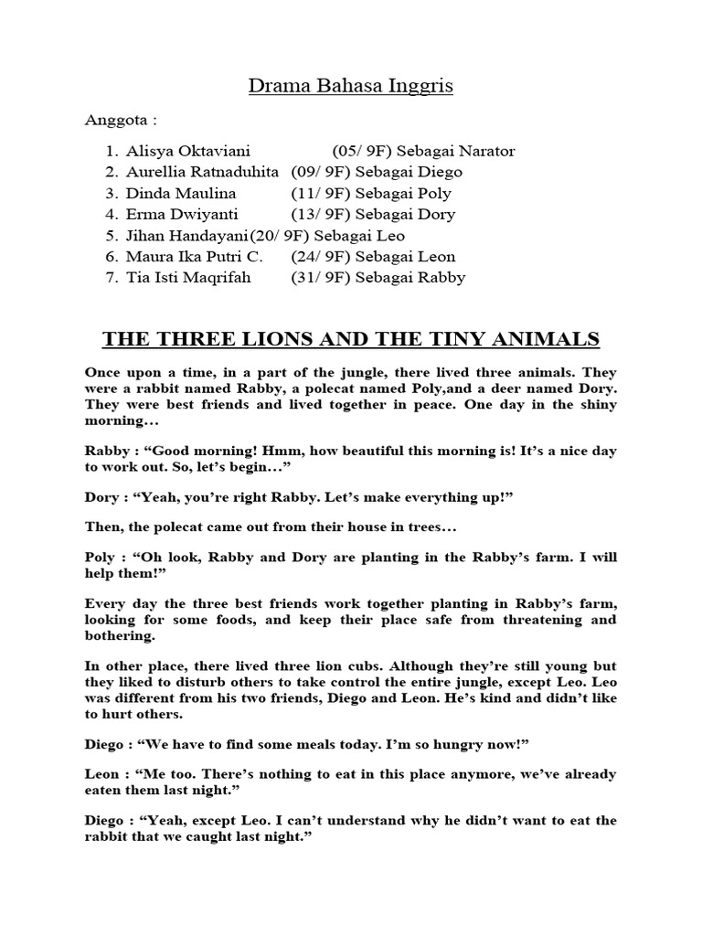 Drama Bahasa Inggris | PDF