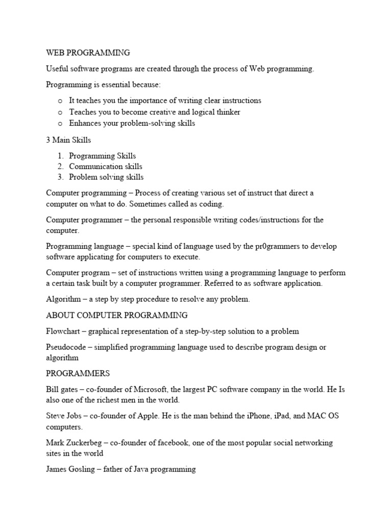 Computer Reviewer | PDF | Computer Programming | World Wide Web