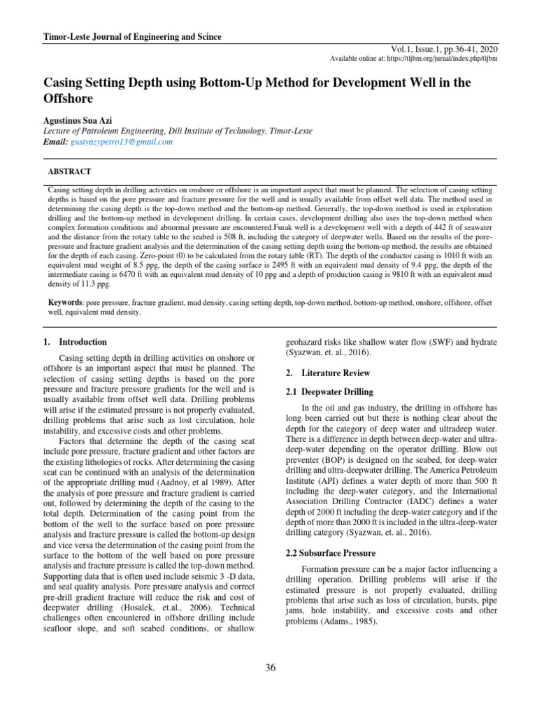 Casing Point Selection | PDF | Casing (Borehole) | Oil Well