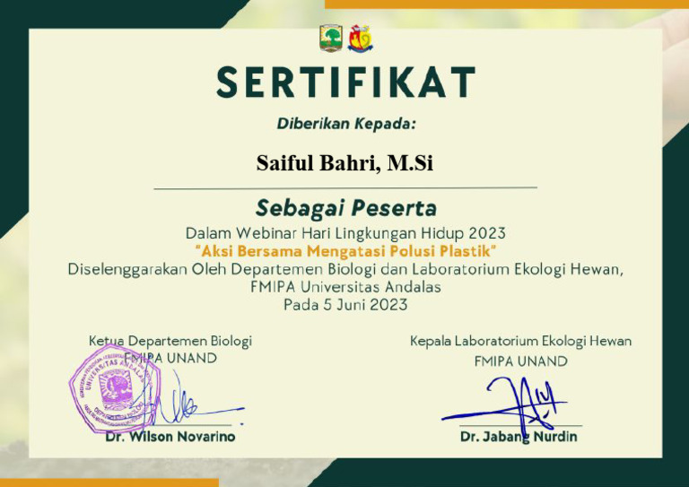 Saiful Bahri, M.Si | PDF