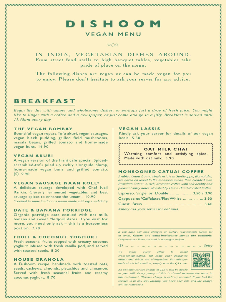 Vegan Menu London+Edinburgh | PDF | Indian Cuisine | Foods