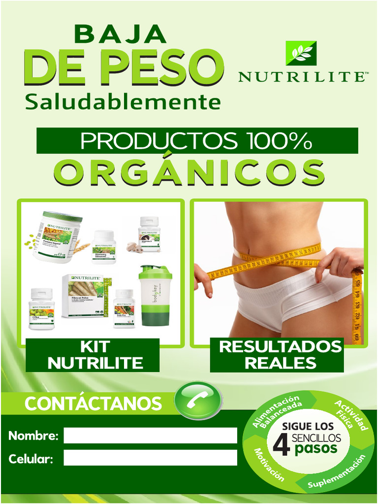 Baja de Peso Nutrilite | PDF