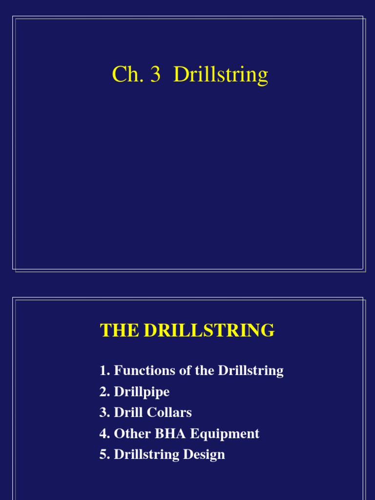 Drill String | PDF | Industrial Processes | Materials
