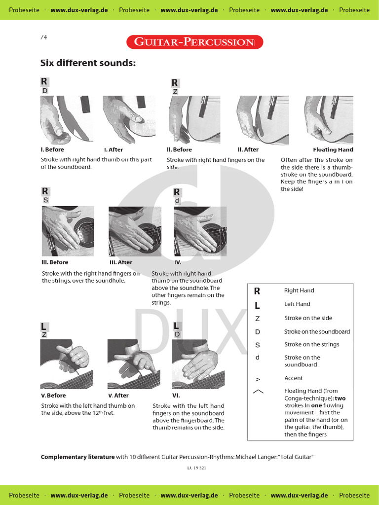 4 Guitar Percussion | PDF | Guitars | Celtic Musical Instruments