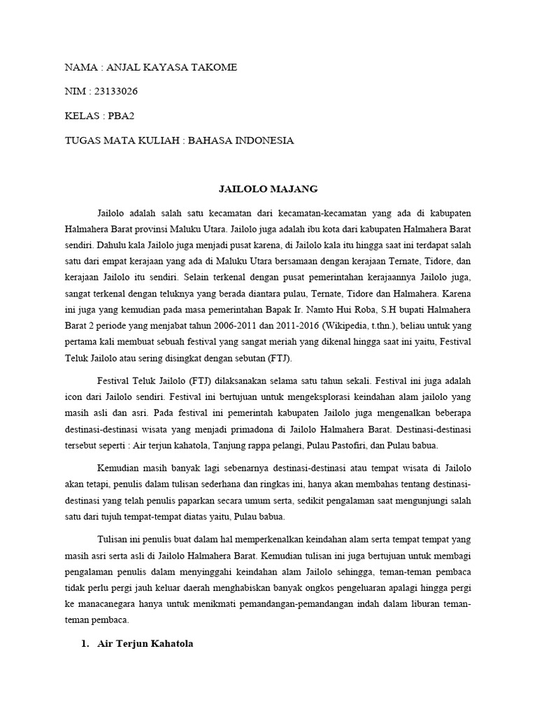 Lingkungan - Anjal Kayasa Takome08 | PDF