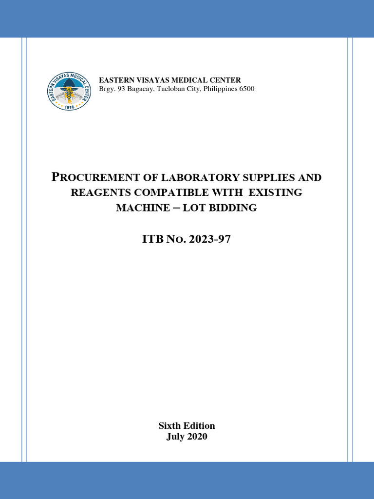 Bidding Documents ITB No. 2023-97 Final | Download Free PDF ...