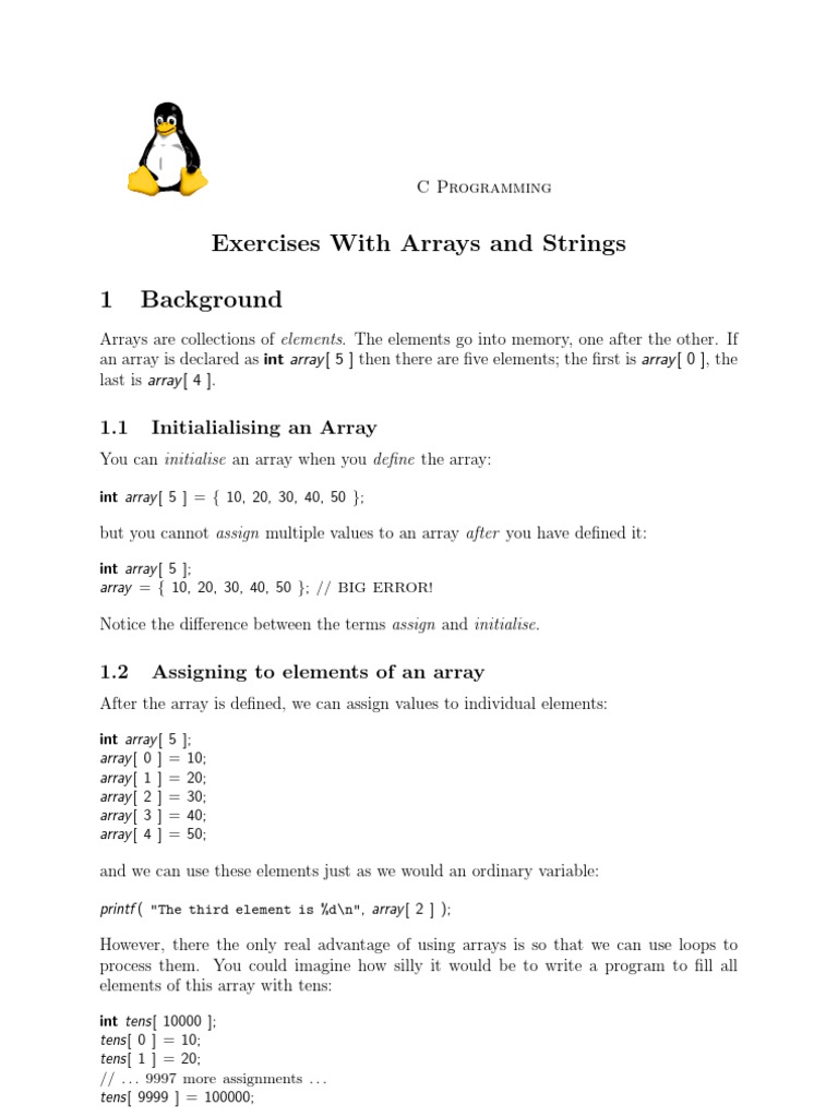 Arrays and Strings | PDF | Array Data Structure | String (Computer Science)