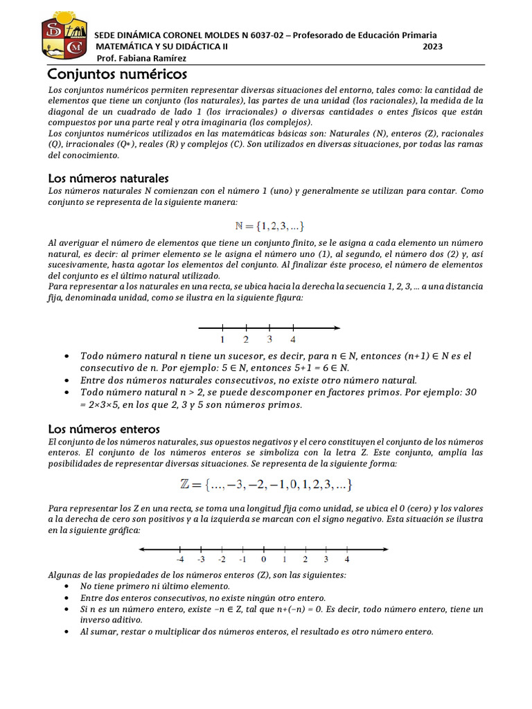 NÚMEROS REALES - UNIDAD III | PDF | Números | Entero