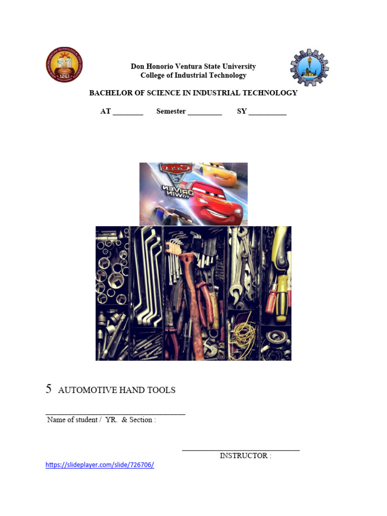 5 Automotive Hand Tools | PDF | Nut (Hardware) | Screw