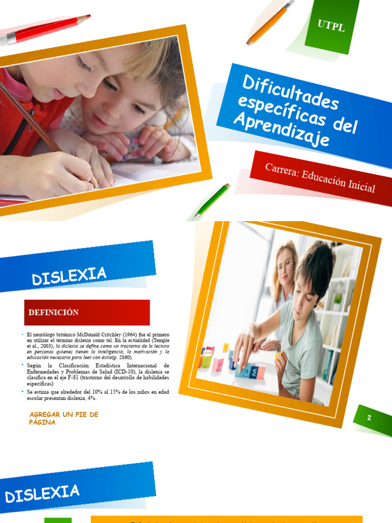 Dificultades Específicas Del Aprendizaje Dislexia | PDF | Comunicación humana | Lingüística