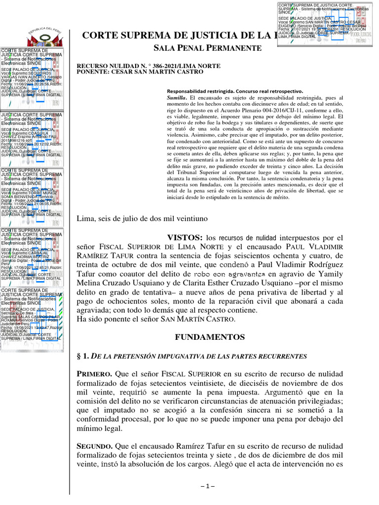 Computo de Pena en Concurso Real Retrospectivo | PDF | Castigos | Sentencia (ley)