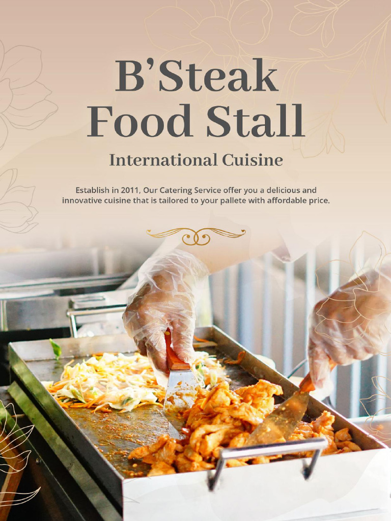 Bsteak Foodstall Menu - Cater Categories | PDF