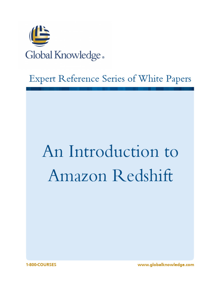 An Introduction To Amazon Redshift | PDF | Data Warehouse | Cloud Computing