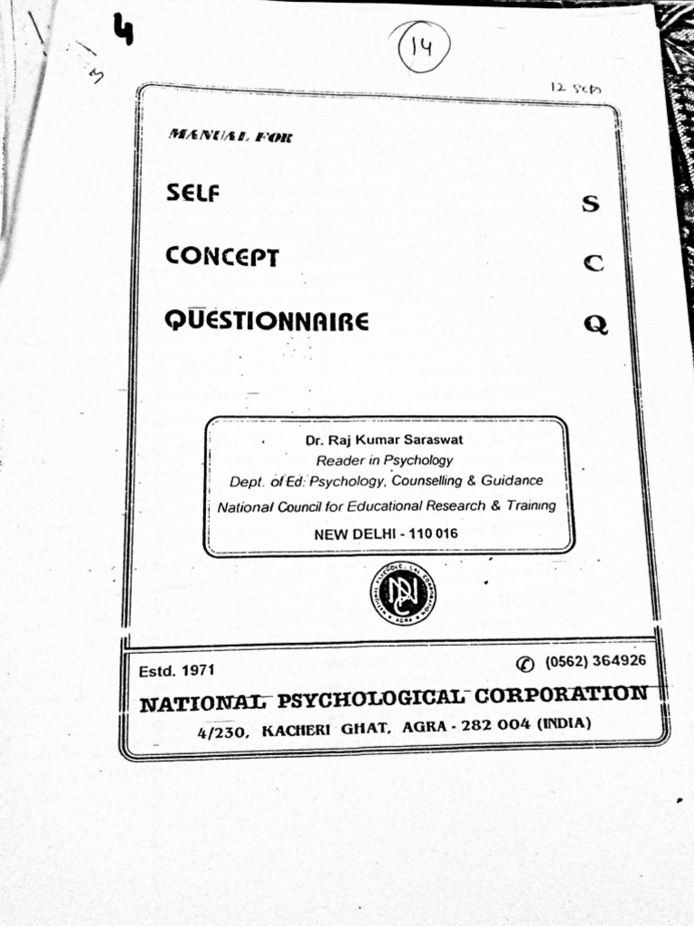 SCQ Manual and Questionnaire XII 23-Oct-2020 00-21-56 | PDF