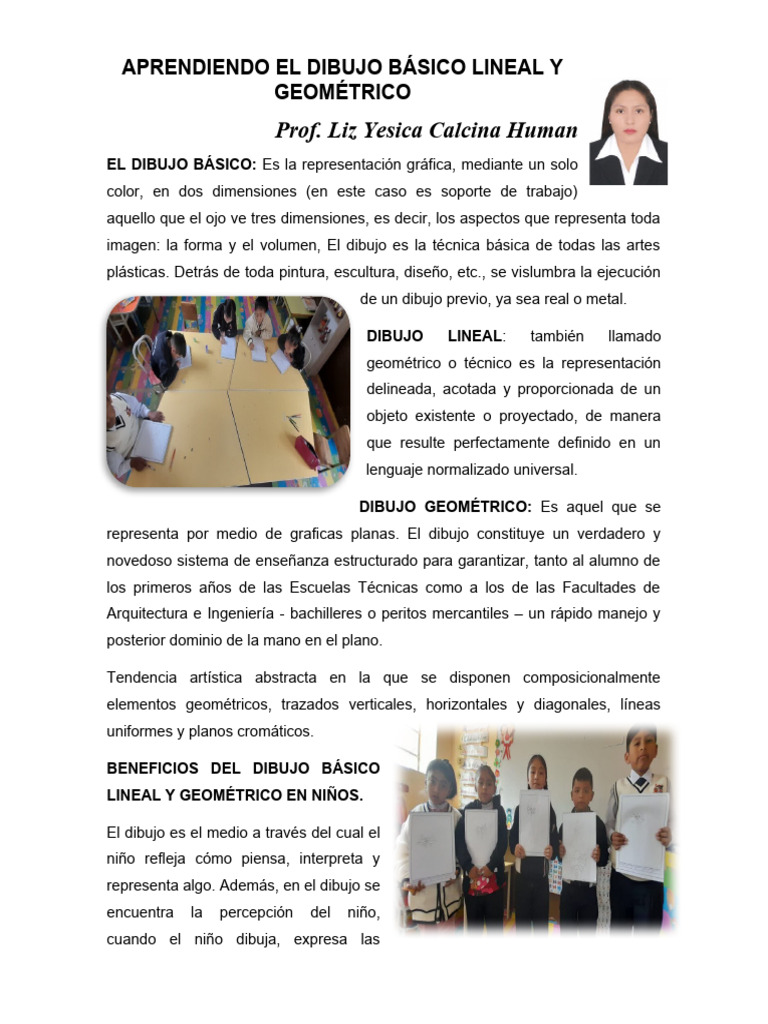 Aprendiendo El Dibujo Básico Lineal y Geométrico | PDF