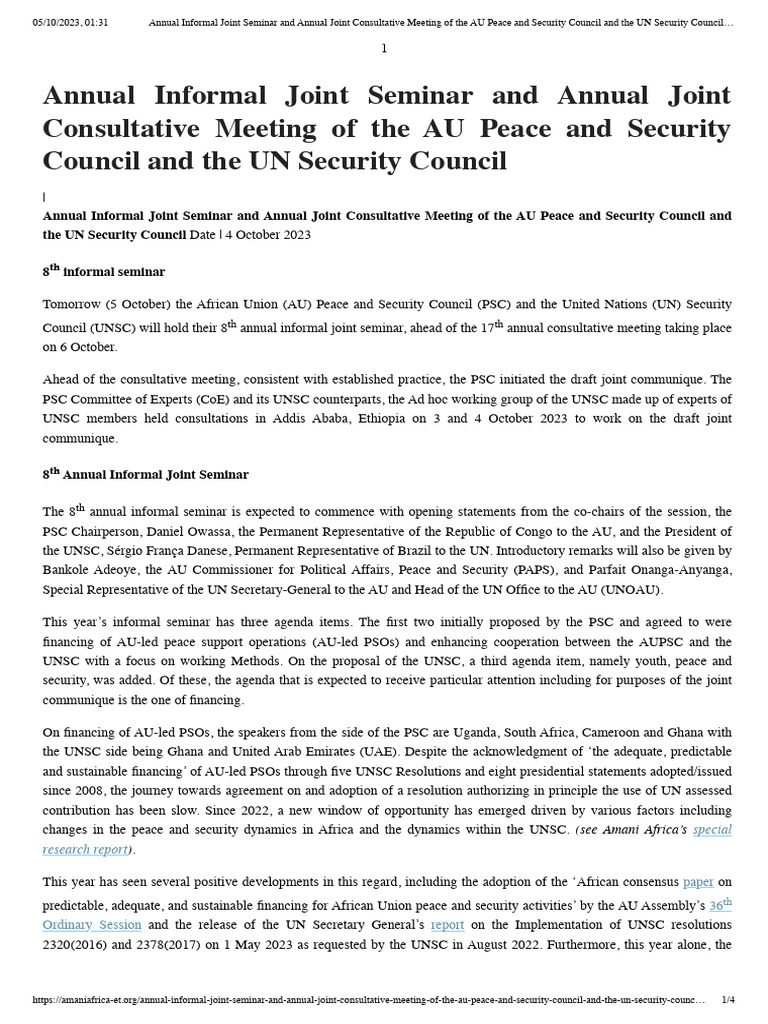 Annual Informal Joint Seminar and Annual Joint Consultative Meeting of ...