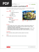 Salata Uz Roštilj | PDF