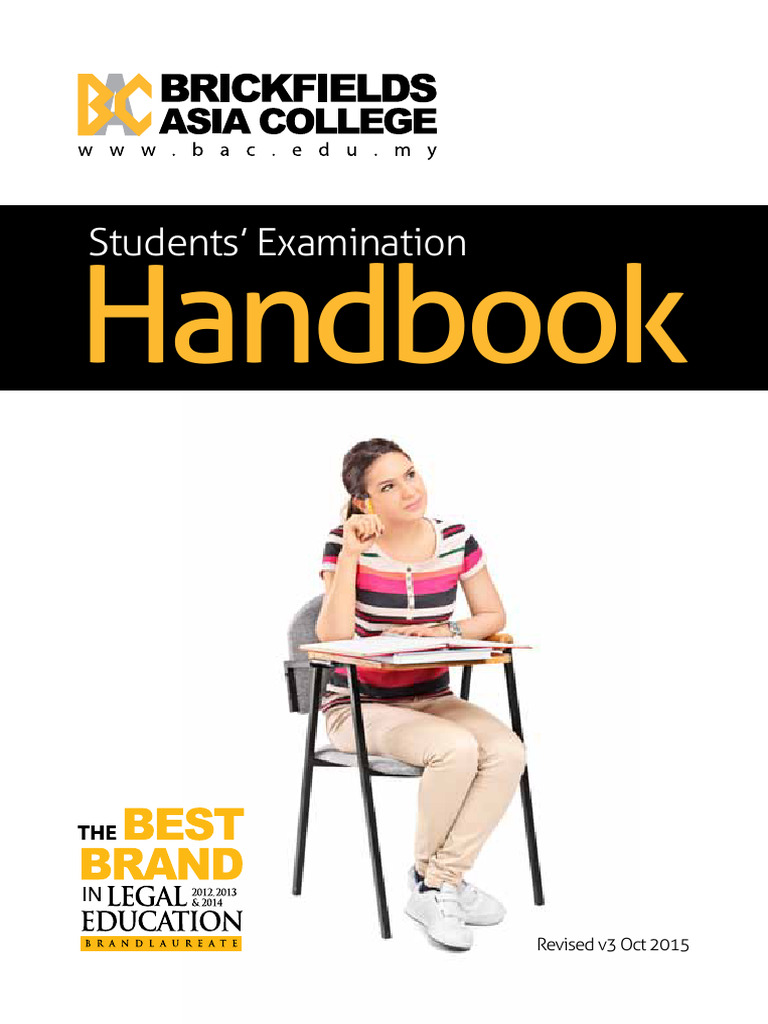Handbook - BAC Student Examination 2016 | PDF | Plagiarism | Knowledge