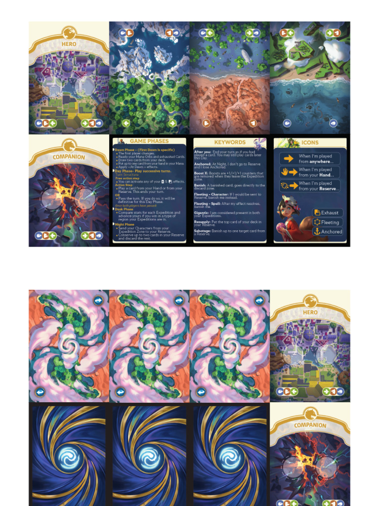 2023 Altered TCG Adventures Help Cards PRINT PLAY A4 | PDF