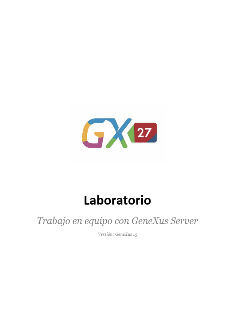 0033 Lab GeneXus Server GX27 Espanol | PDF | Software | Ingeniería de software