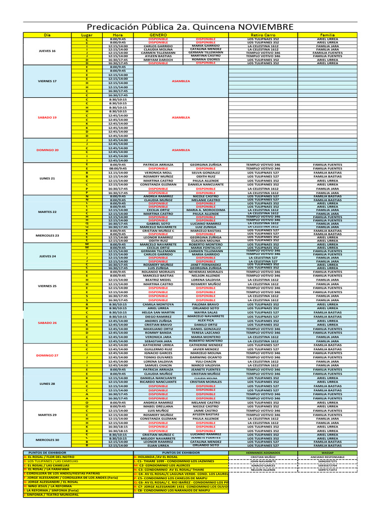 Predicación Pública 2a Quincena NOVIEMBRE - Compressed | PDF