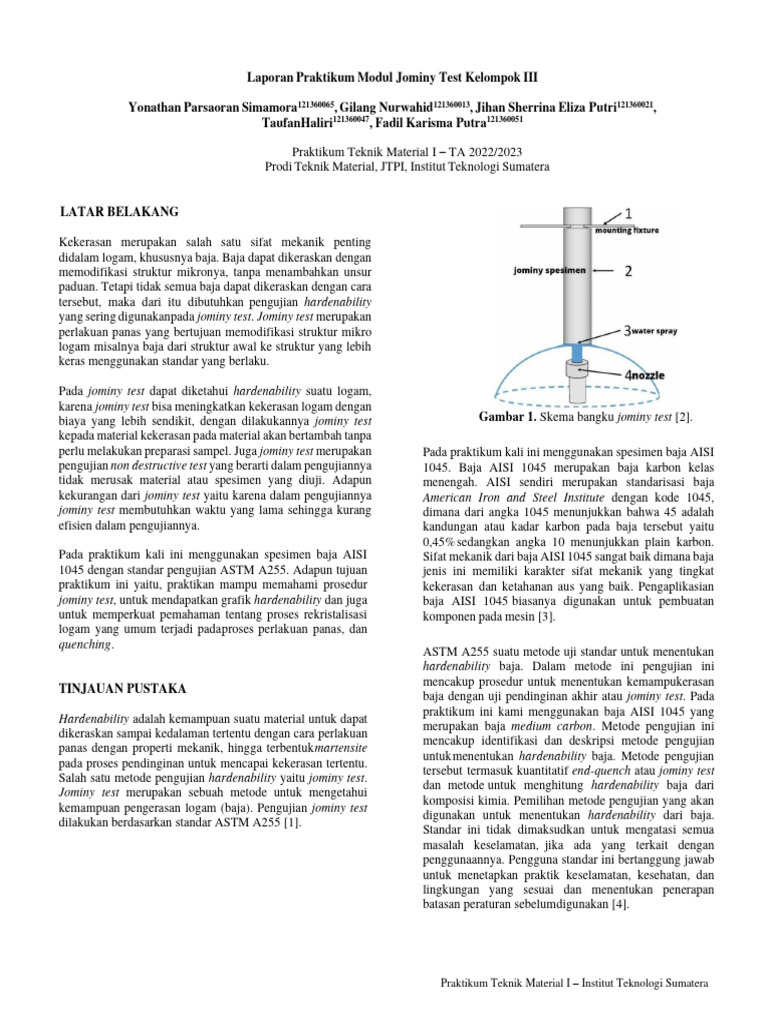 Jominy Test | PDF